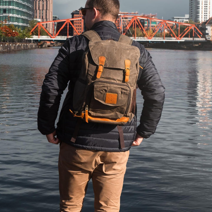 Roe Waxed Canvas Adventure Backpack | Kovered – KOVERED