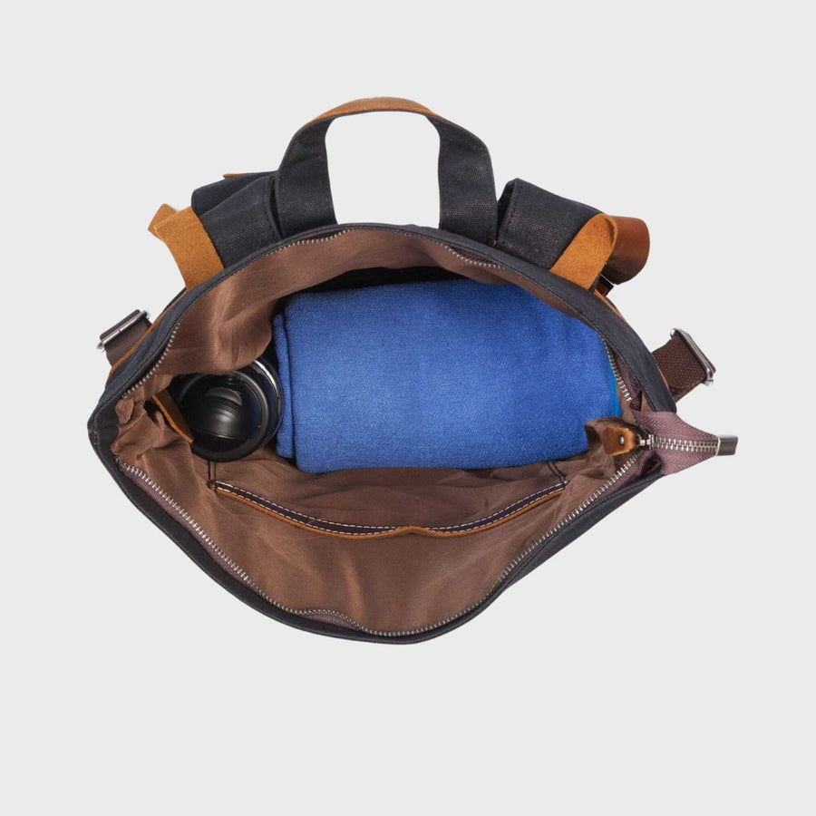 Thames Roll Top Waxed Canvas Backpack | Kovered – KOVERED